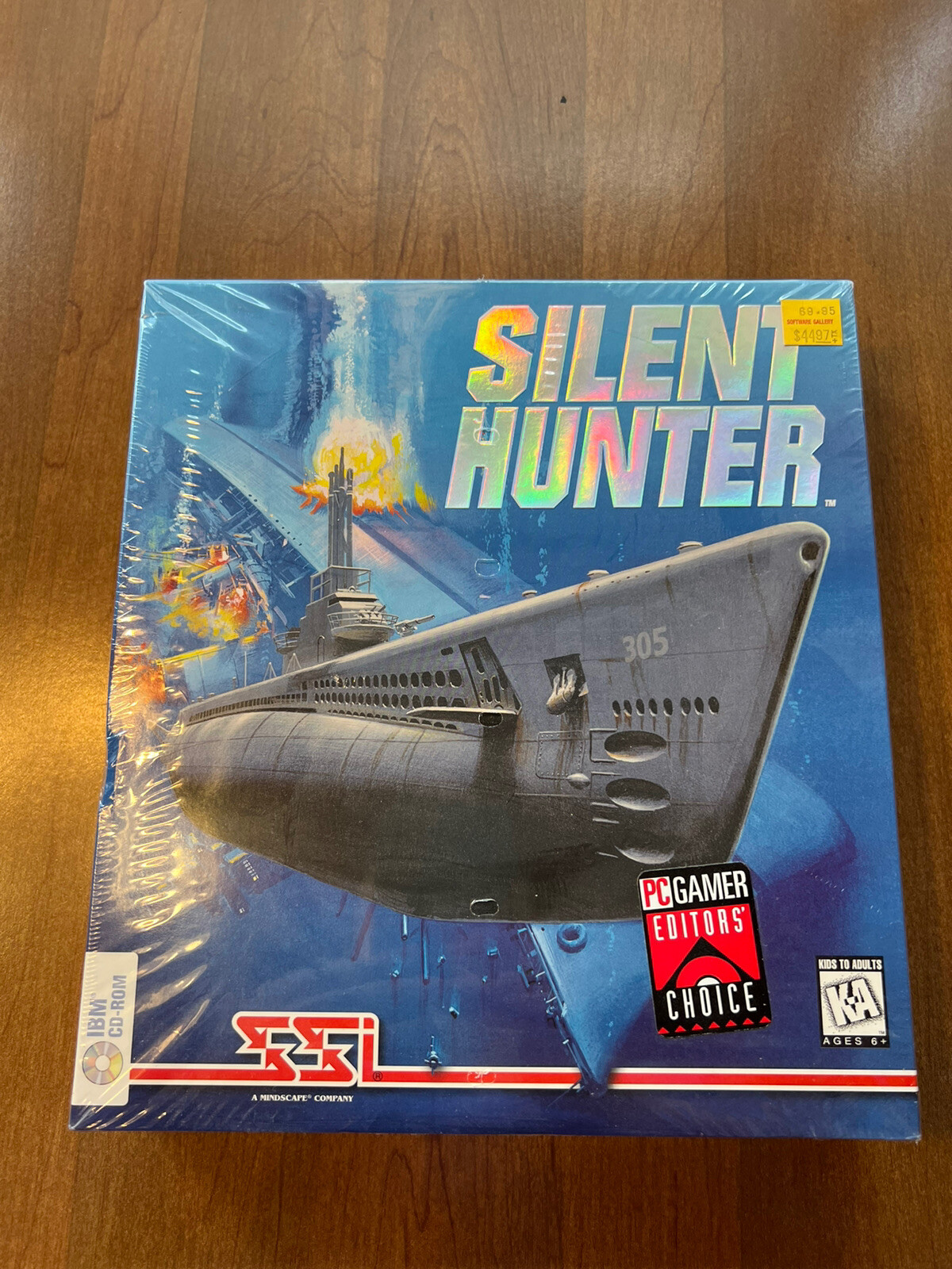 New 1996 Silent Hunter PC Submarine Simulator SSI Mindscape Video Game ...