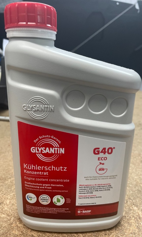Glysantin G40 Coolant/Antifreeze Concentrated 1L | JY53322666AAPK | Germany