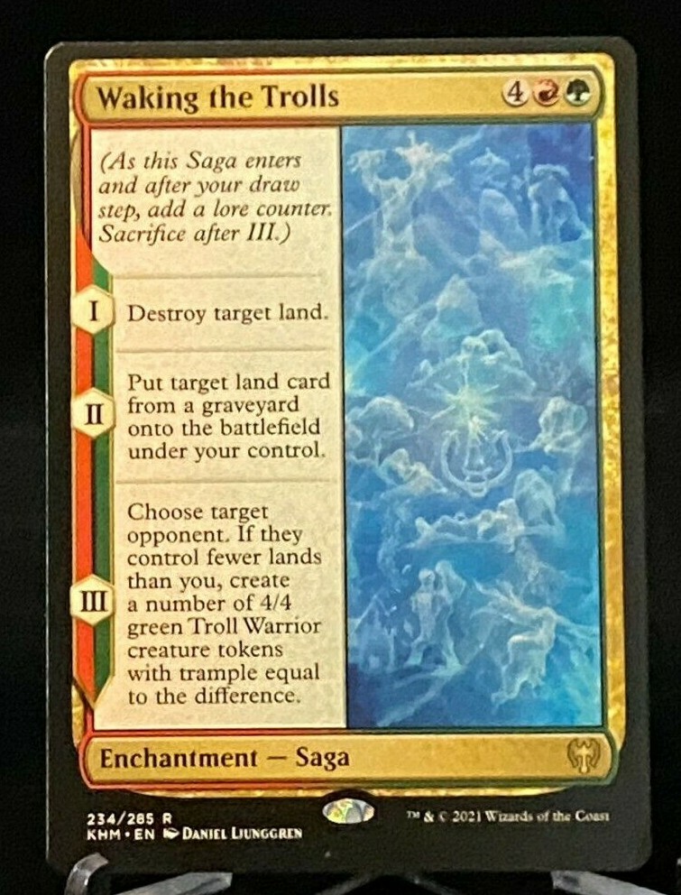 Magic the Gathering MTG Kaldheim Waking the Trolls - Rare | eBay