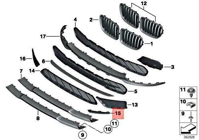 OEM BMW X1 E84 X1 16D 16I 18D 18DX 18I 20D ED TRIM BAR RIGHT ...