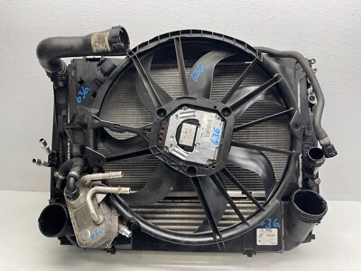 07-10 BMW E90 335I ENGINE COOLING RADIATOR W/ FAN SHROUD OEM LOT636 | eBay
