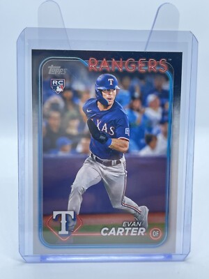 2024 Topps Baseball Evan Carter Rangers RC | eBay