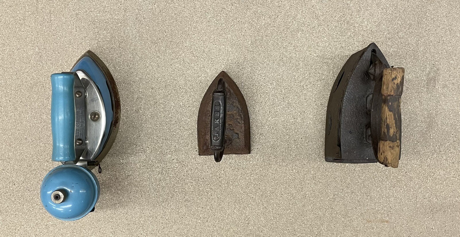 3 Antique Clothes Irons | eBay