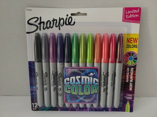 Sharpie Markers Ultra & Fine Point Cosmic Color 2x 12 Count Permanent ...