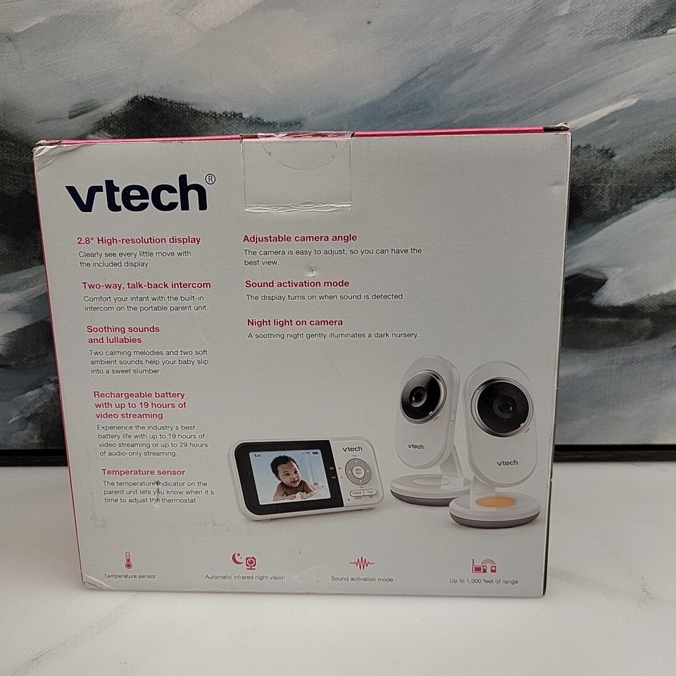 VTech VM3254-2 Baby Monitor 2.8" High Resolution Parent Unit & 2 ...