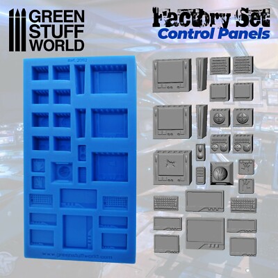 Silicone Molds - Control Panels - for resins walls Wargames | eBay