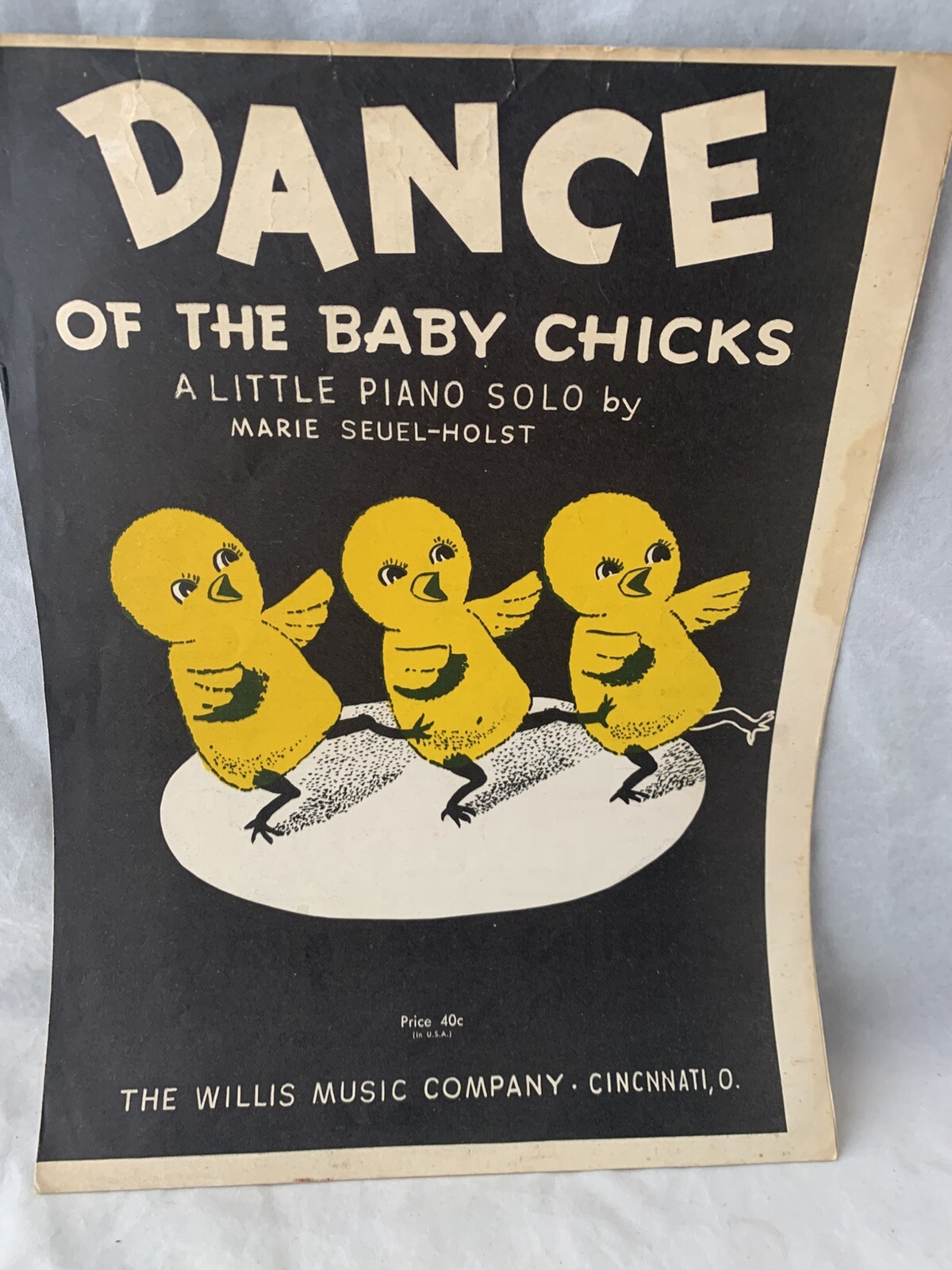 DANCE of The Baby Chicks Piano Solo by M. Seuel-Holst Vtg Sheet Music ...