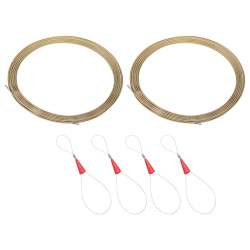 2pcs Fish Tape Electrical Wire Threader Wire Puller, 20m with 4 wire ...