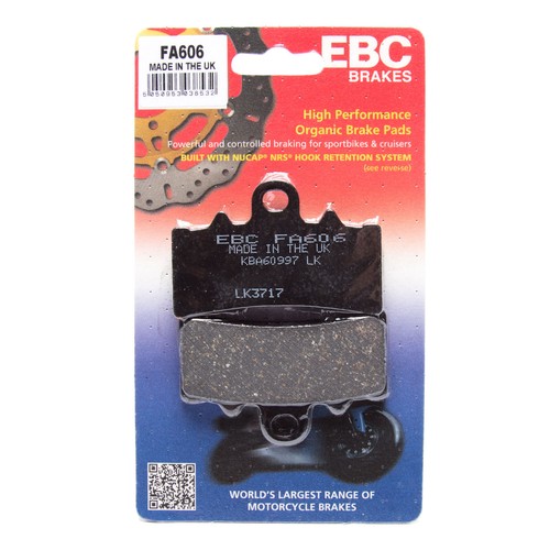 FITS KTM DUKE 390 2013 - 2018 EBC ORGANIC FRONT BRAKE DISC PADS FA606 ...