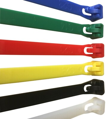 Releasable Reusable Cable Ties Nylon Zip Tie Wraps Strong All Sizes ...