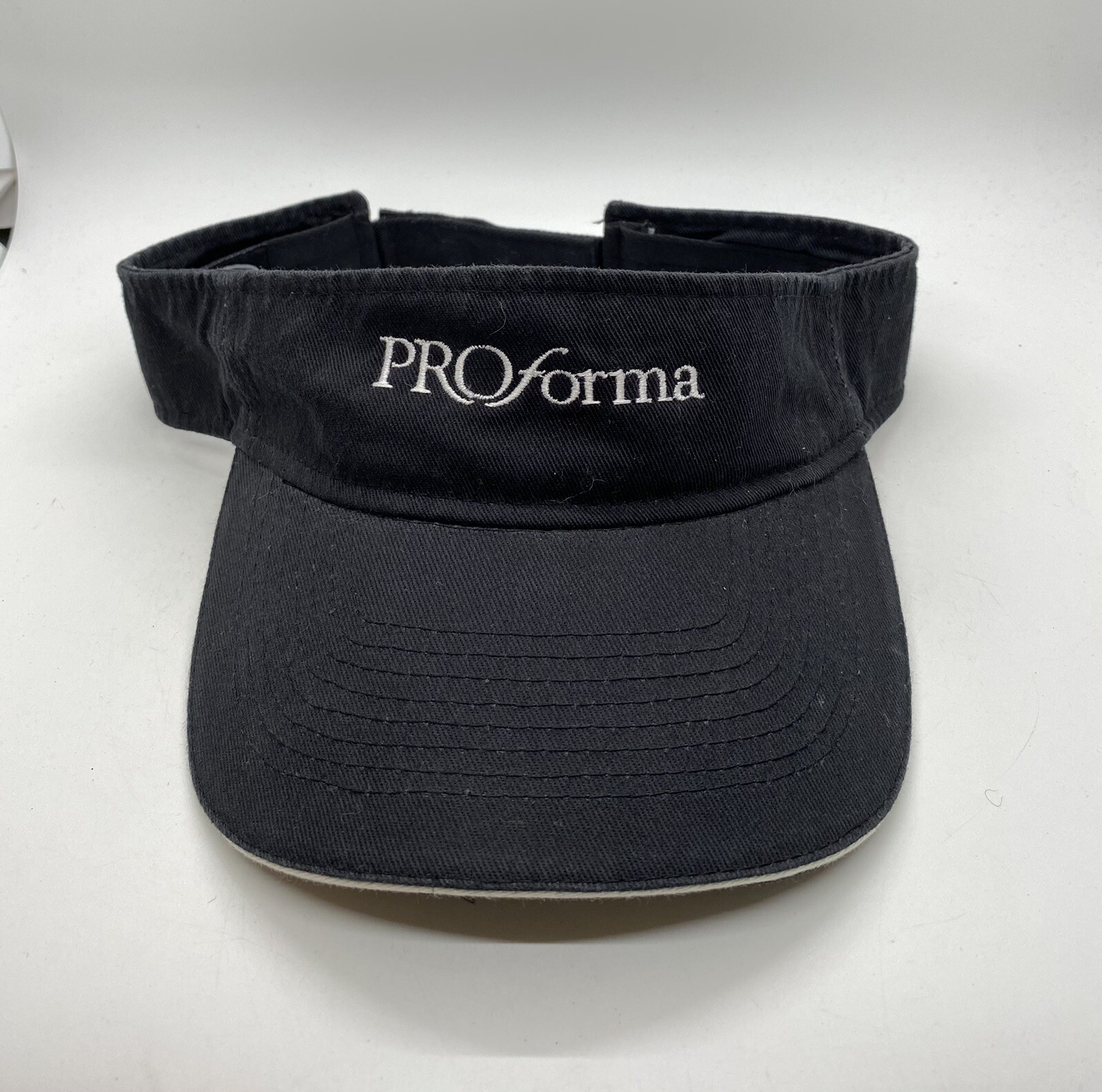 Toppers PROforma Visor Cap Hat Adult Adjustable Black Cotton | eBay
