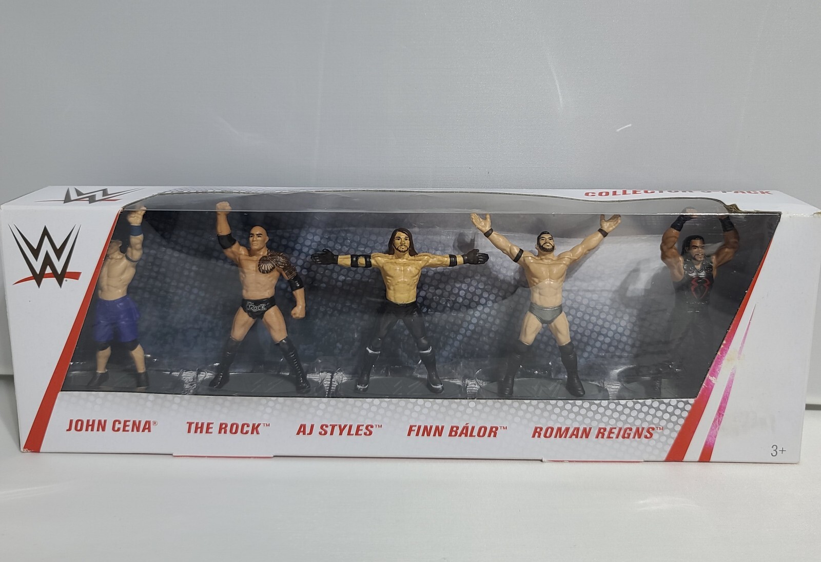 WWE Mattel Mini Figures Collector 5-pack Cena-Rock-Styles-Balor-Reigns ...