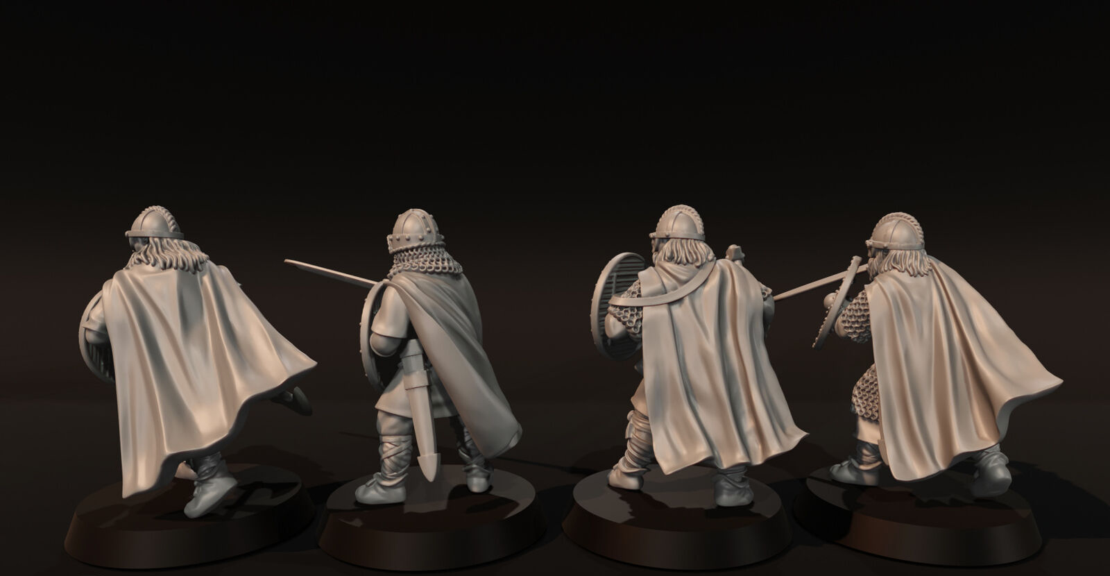 Viking etc Warriors with Hand Weapons - for LoTR MESBG Rohan, Saxons ...