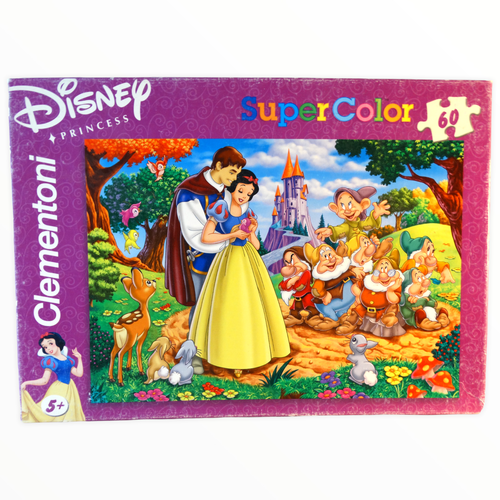 Disney Clementoni Super Color Puzzle 60 Schneewitchen Zwerge Puzzles ...