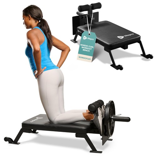 Nordic Curl Workout Bench - Hamstring Curl and Glute Machine for Home ...