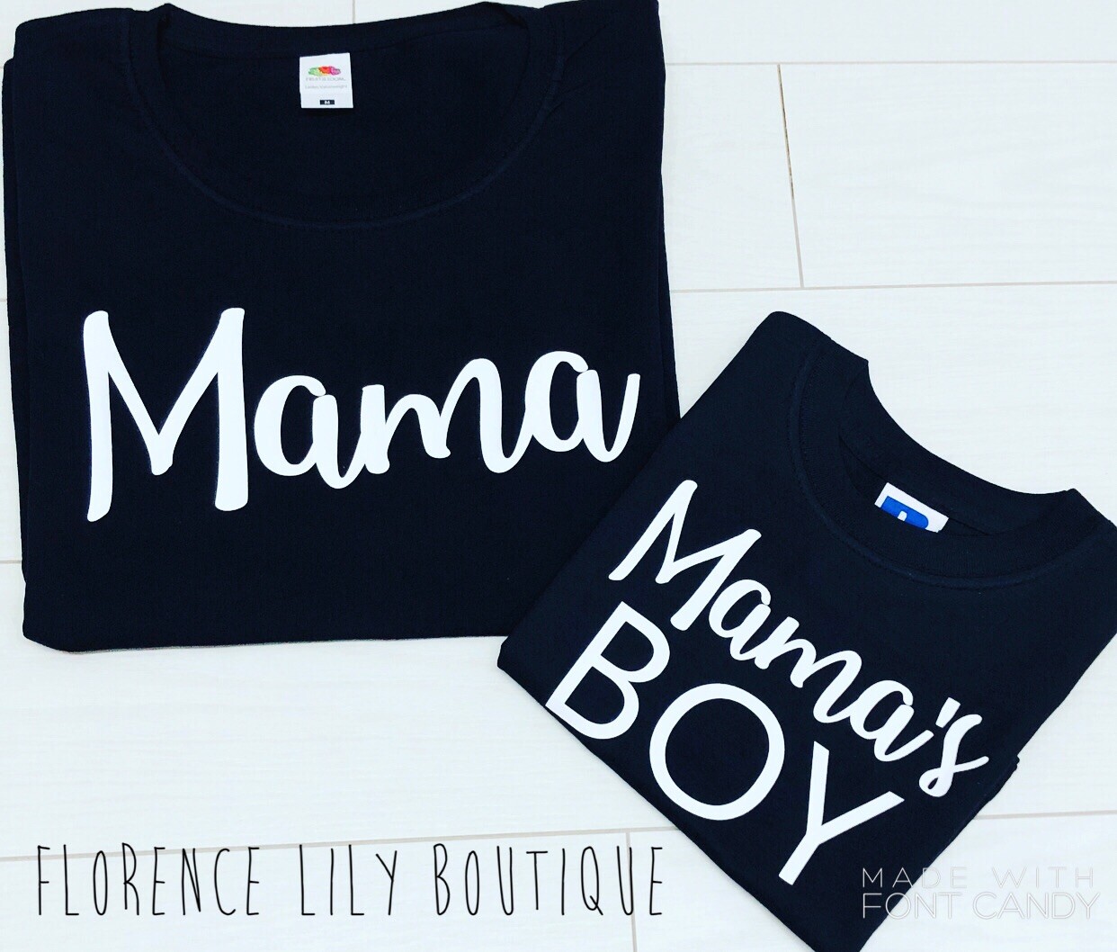 Mama & Mama's Boy Mini Twinning Matching Mother Son T Shirt Mother's ...