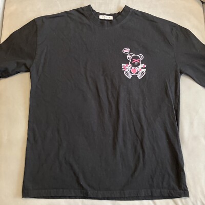 Rare - Voivis - Made in Korea - KAWS Bear Black T Shirt - Double Sided ...