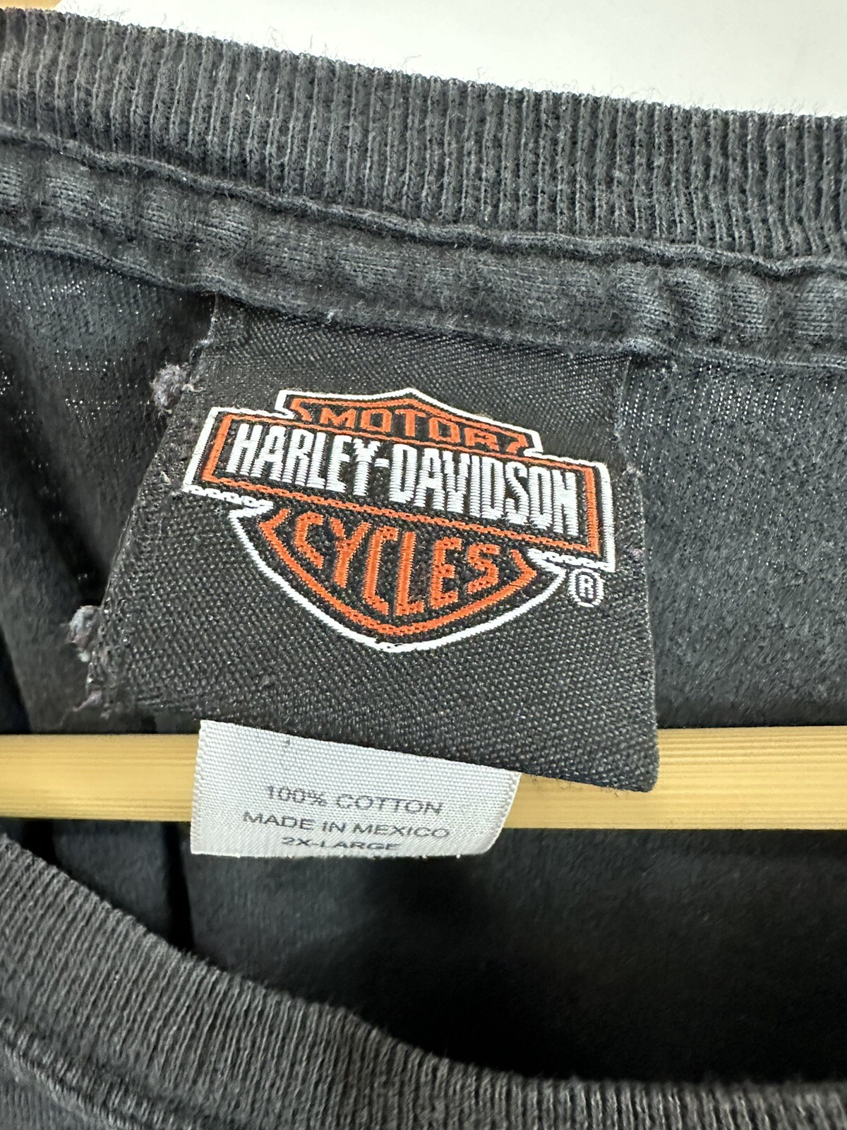 VTG Harley-Davidson Shield Skull Fire Flame Spectrum … - Gem