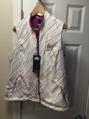 ANTIGUA Ladies Golf Treasure REVERSIBLE Golf VEST Jacket Womens Size XL ...