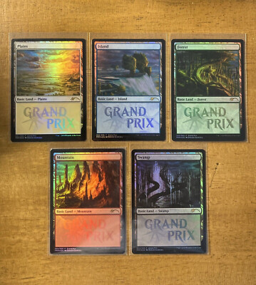 MTG GRAND PRIX FOIL LAND SET Las Vegas Promo 2018 | eBay