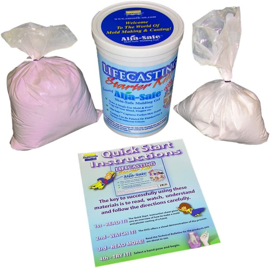 Life Casting Starter Kit With Alja-safe Alginate Resin Craft Molds ...