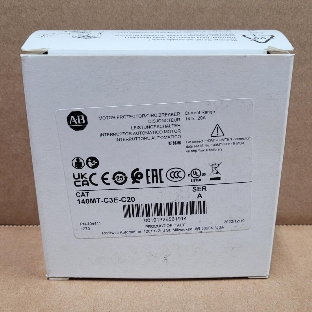 ALLEN BRADLEY 140MT-C3E-C20 Motor Protector / Circuit Breaker | eBay