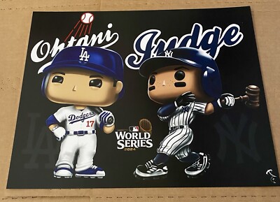 Dodgers Shohei Ohtani And Yankees Aaron Judge MLB funko Style print | eBay