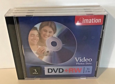 Imation DVD + RW Video 3 Discs 4 x 2 Hours | eBay