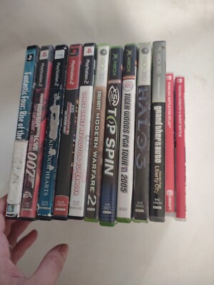 Lot of 12 Multi Platform Empty Game Cases, Manuals, Case Art. Wholesale ...