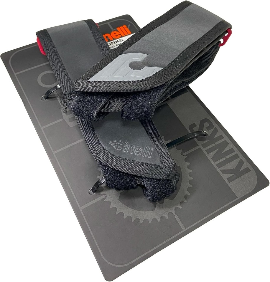 Cinelli Unisex's Kink Toe Straps, Black and Fully Reflective, Universal ...