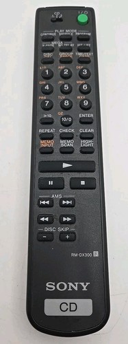Genuine Original SONY RM-DX300 OEM Remote Control CDP-CX300 CDP-CX335 ...