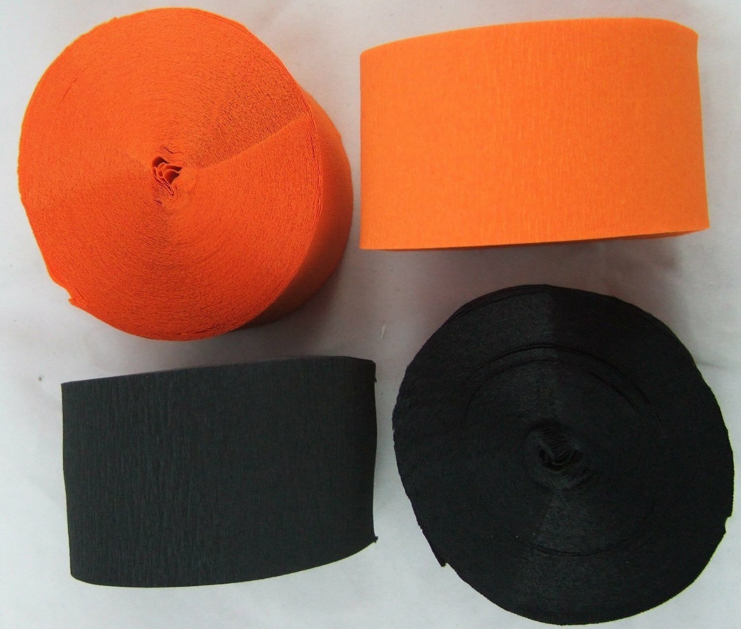 4 Yellow Large Crepe paper EACH streamers 26 metre x 45mm by clikkabox ...