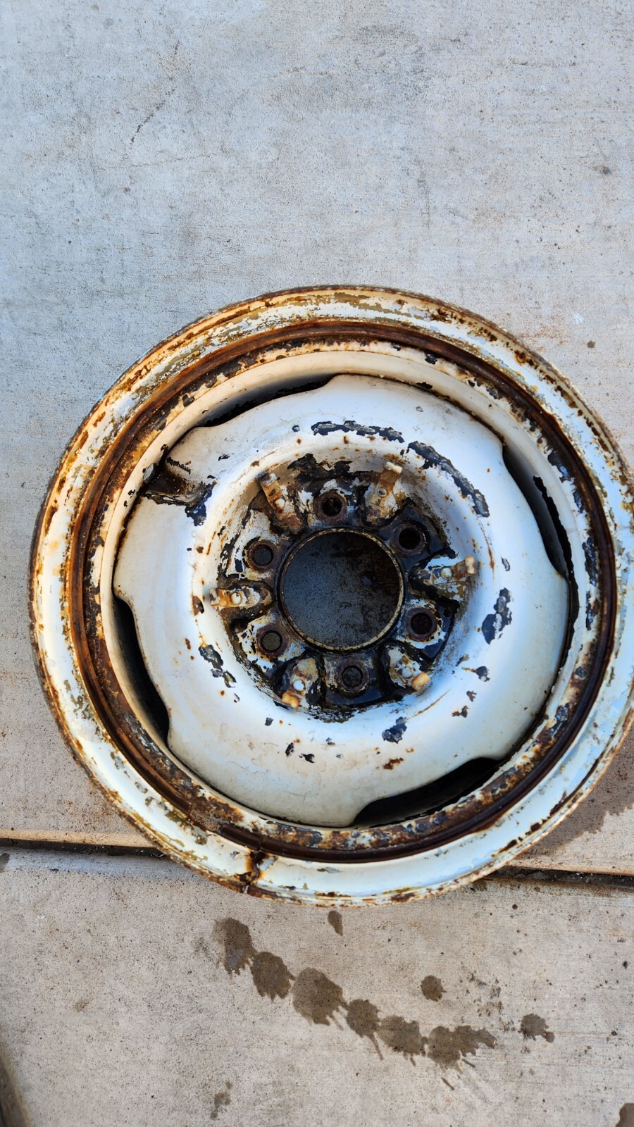 Vintage SPLIT RIM Steel Wheel 6 Lug GMC Chevrolet Trucks | eBay