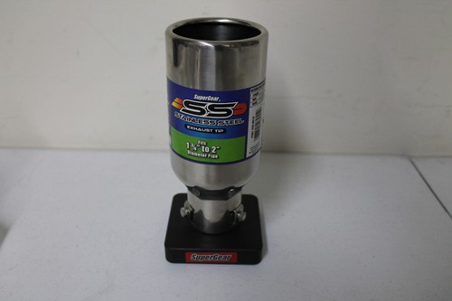SuperGear Stainless Steel Exhaust Tip Fit 1 3/4 To 2 Inch Diameter Pipe 1 Pc 77705289559| eBay
