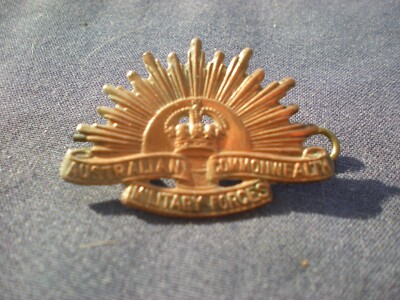 WWII AUSTRALIAN Army Rising Sun Badge 4cm | eBay Australia