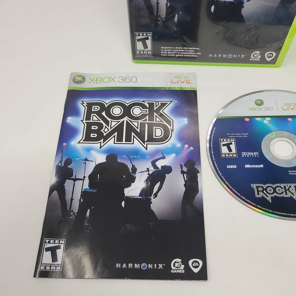 Rock Band Game Only Xbox 360 Game Complete With Manual Tested Working ...