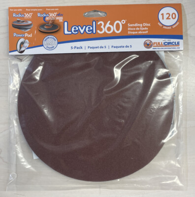 Radius 360 Drywall Sanding Discs, 9" 120-Grit (5 Pack) Fits PC 7800 | eBay