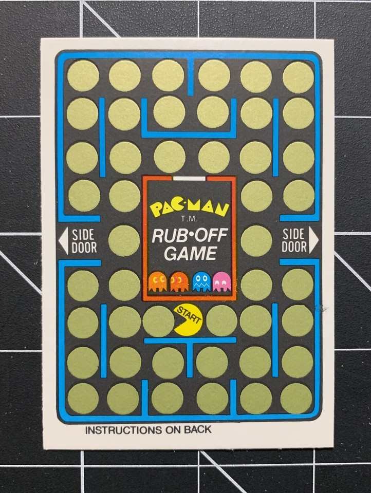 1980 Fleer Pac-Man Sticker Cards - Rub-Off Card Singles | eBay