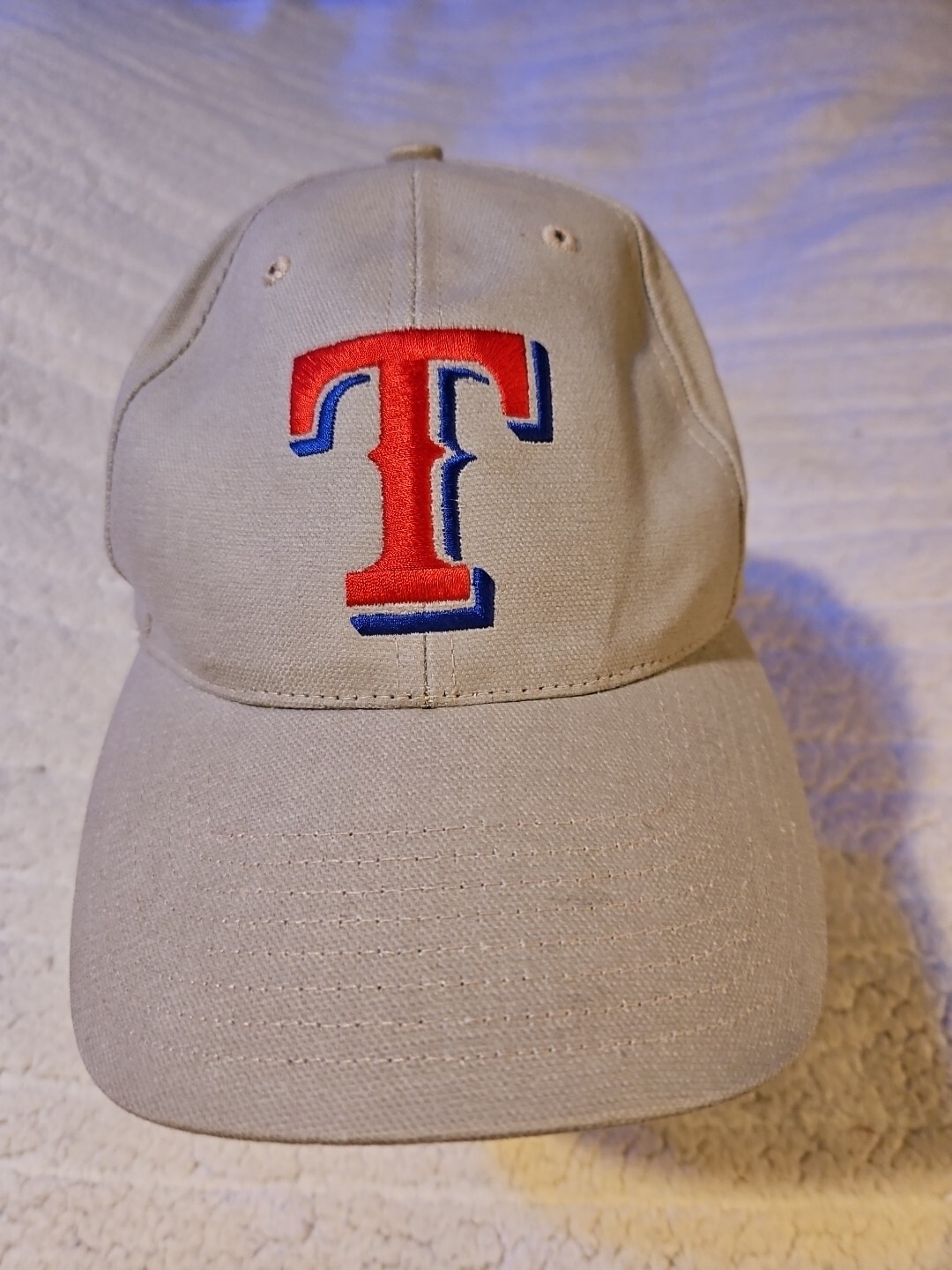 Texas Rangers Adjustable Strap Back Gray Hat OS MLB Baseball | eBay