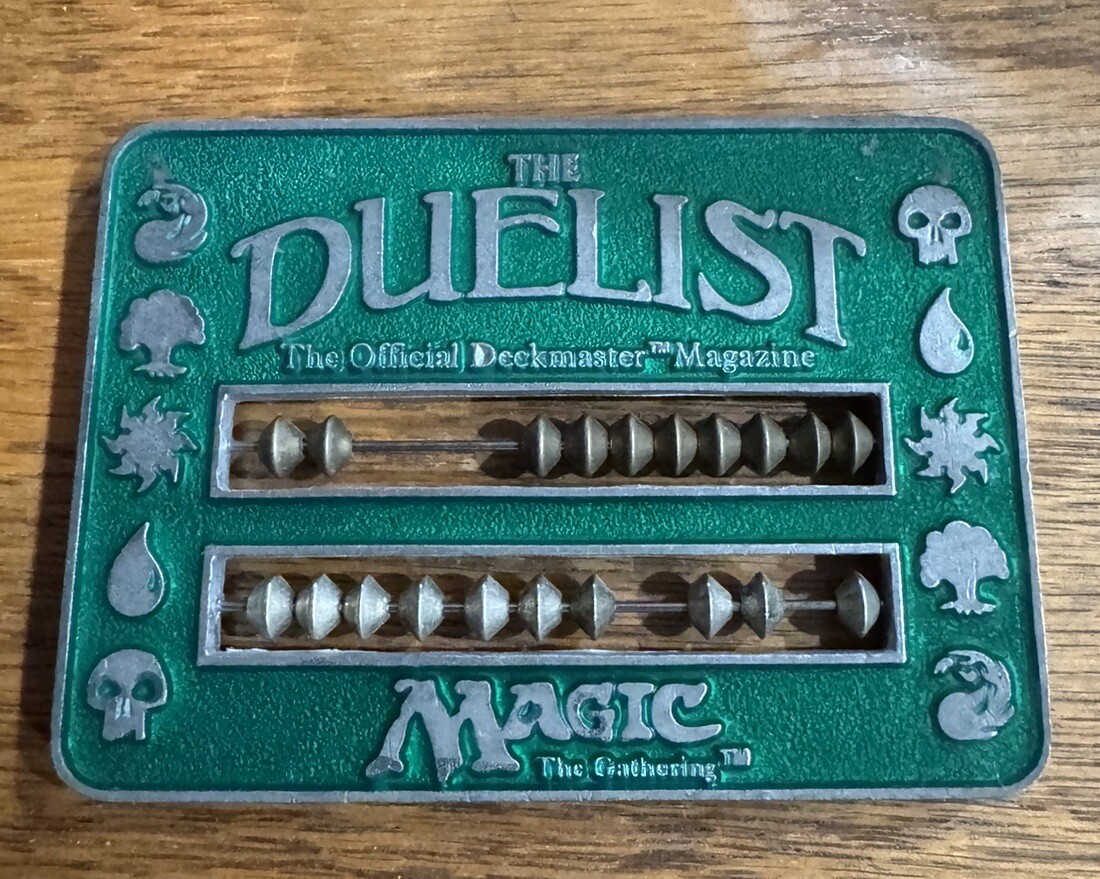 Magic the Gathering Deckmaster Duelist Life Counter Abacus Green ...