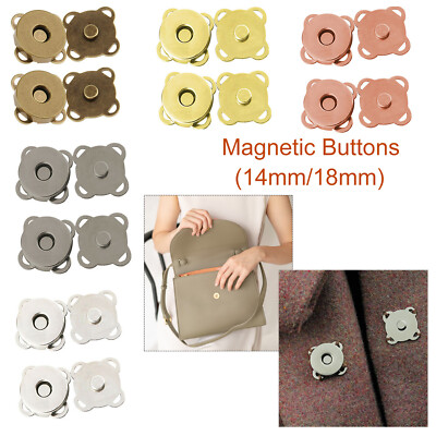 14/18MM Flower Magnetic Snap Clasps Fasteners Sewing Buttons for Crafts ...