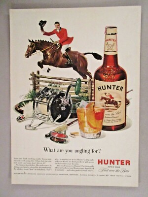 Hunter Whiskey PRINT AD - 1948 | eBay