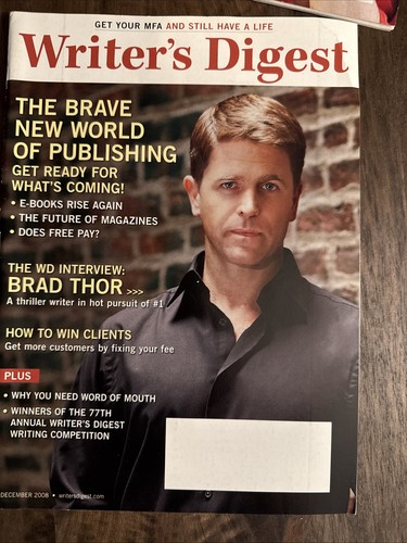 Lot 7 Writer's Digest Magazines 2008, 2009, 2012 Various-Diablo Cody ...