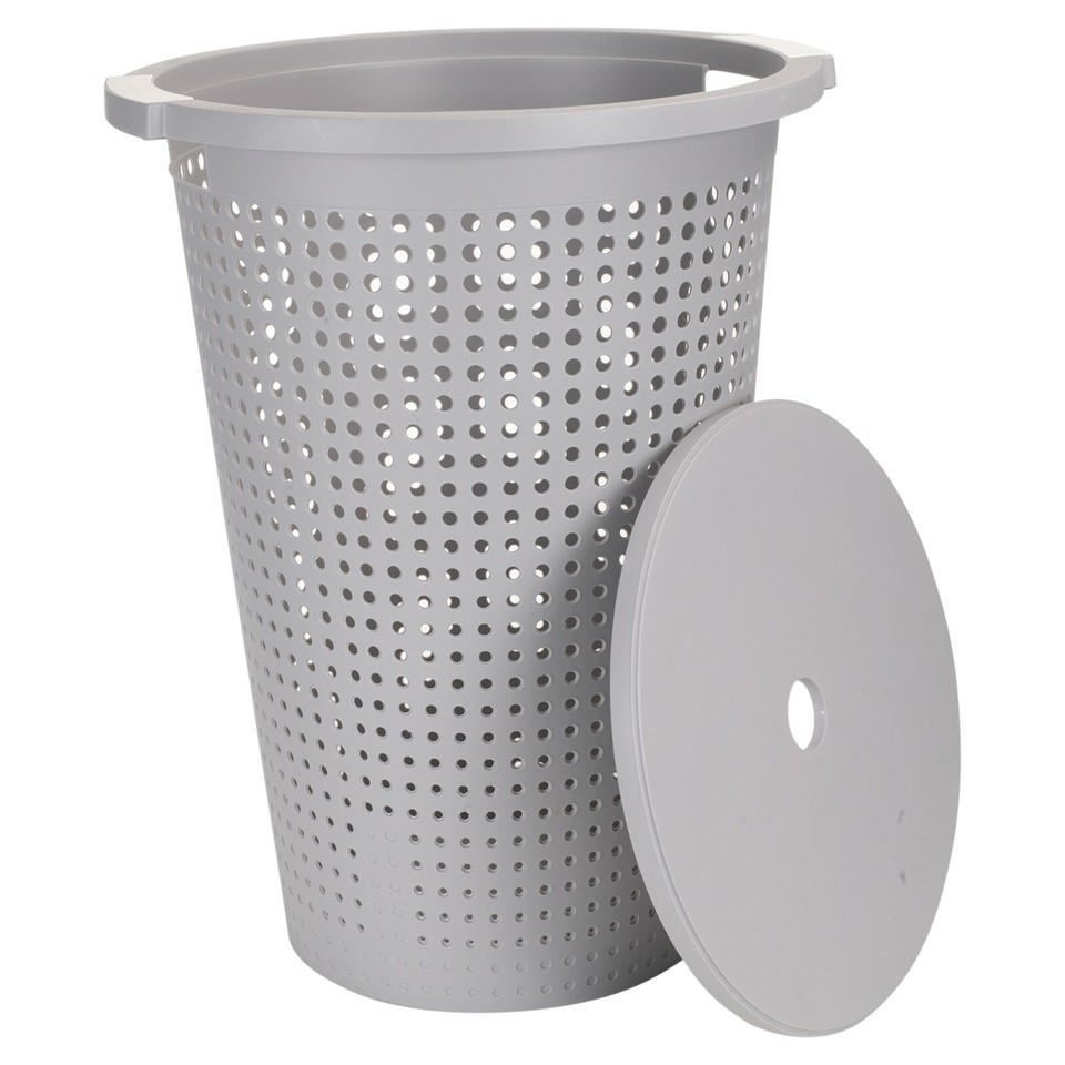 38 Litre Laundry Basket Washing Bin Clothes Hamper Wash Storage Plastic ...