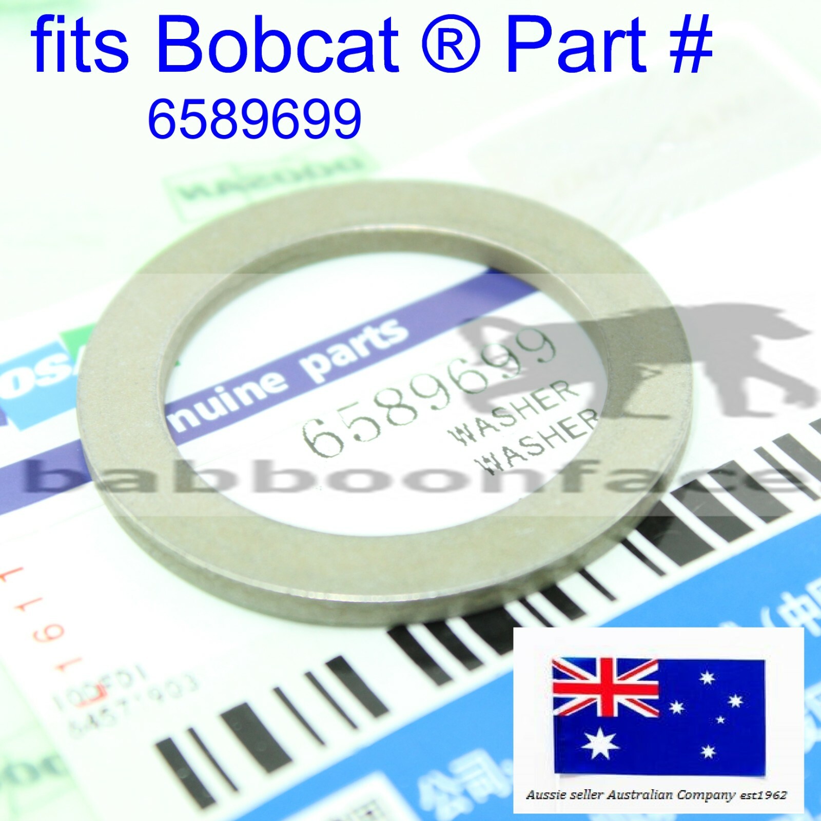 Pivot Pin Outer Flat Retaining Washer fits Bobcat 6589699 E17 E17Z E19 ...