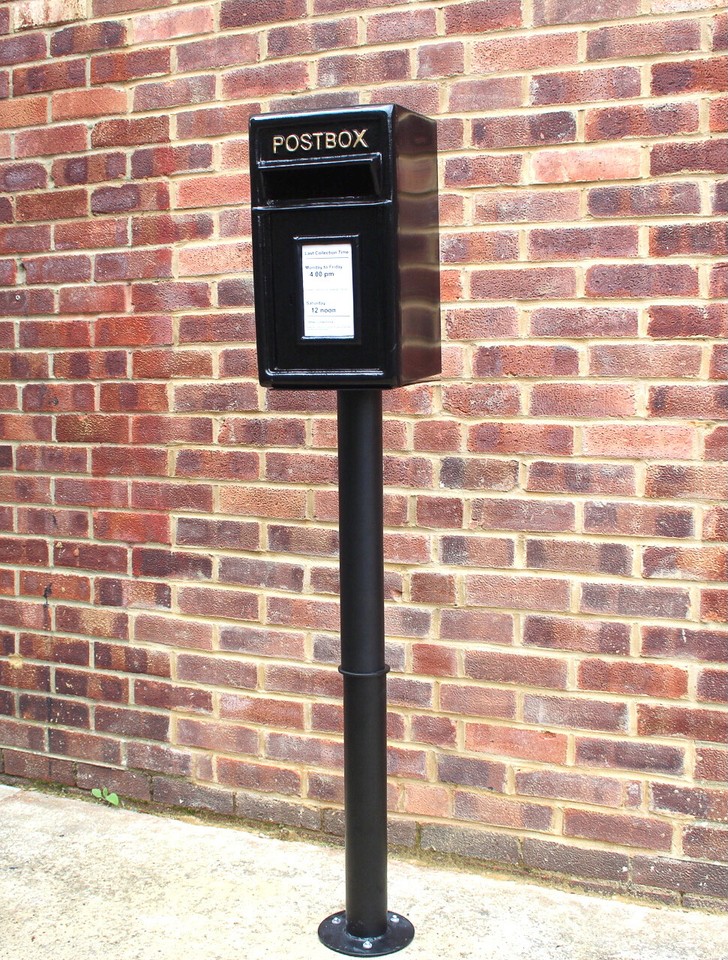 Royal Mail Postbox Cast Iron Letter Box Pillar Option on Stand/Wall ...