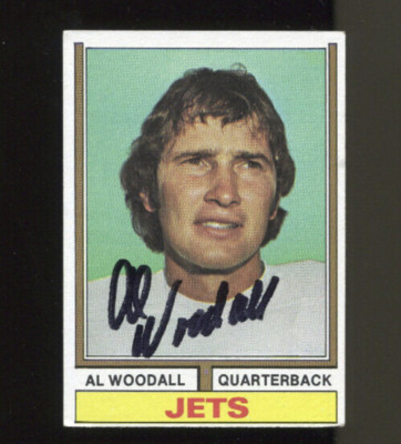 1974 Topps Football #227 Al Woodall Signed Auto Card - VGEX #4961 | eBay