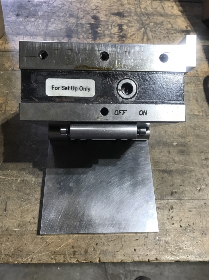 Hermann Schmidt 6x6 Magnetic Tilting Sine Plate Machinist Tools | eBay