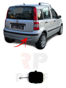 FOR FIAT PANDA 2003 - 2012 NEW REAR BUMPER TOW HOOK EYE COVER CAP FOR ...