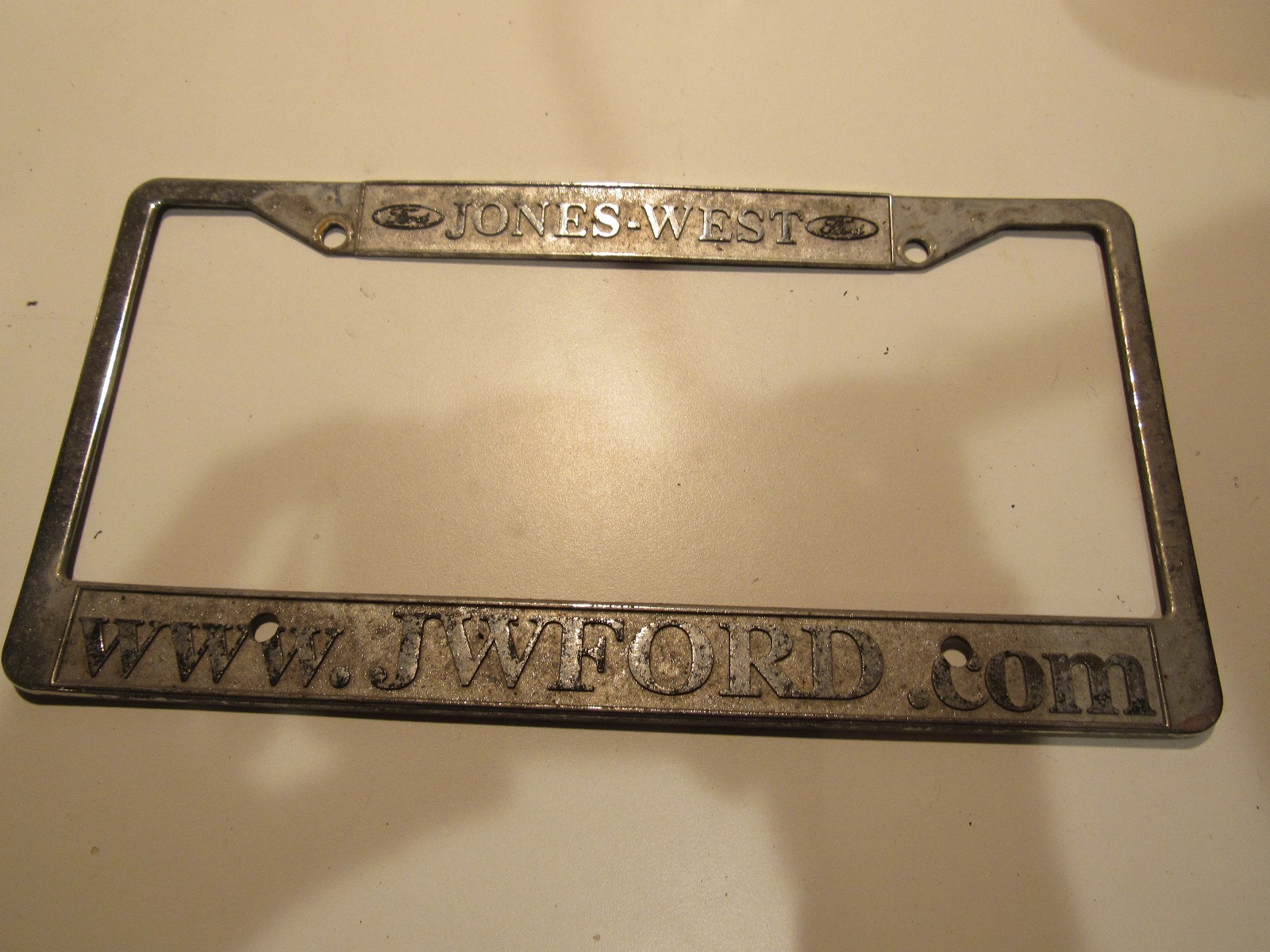 Reno, NV Jones West Ford Metal Dealership License Plate Frame | eBay